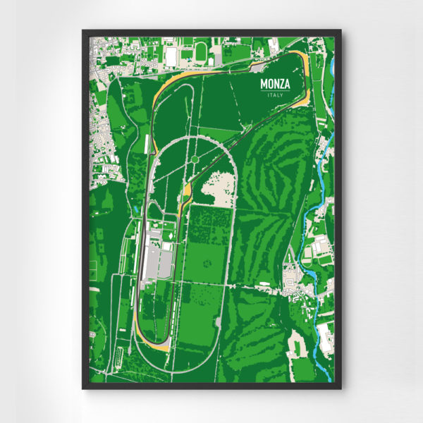 Monza Circuit Map - Grand Prix Art