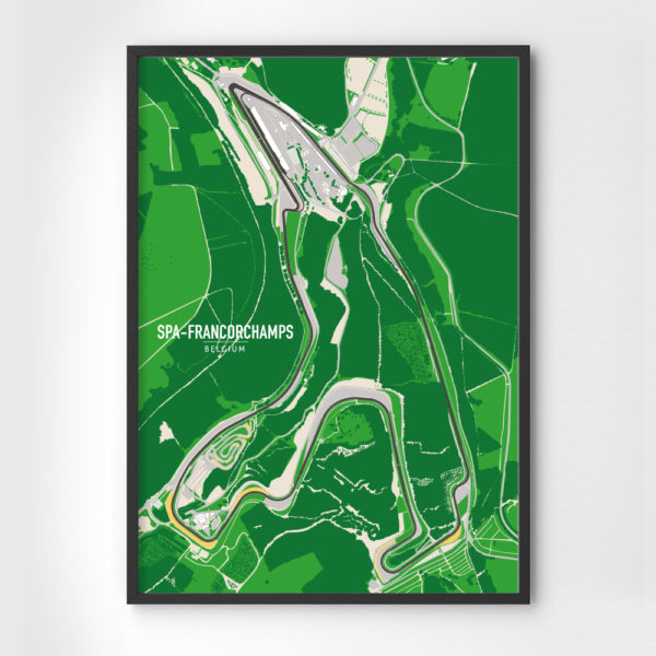Spa Francorchamps Circuit Map - Grand Prix Art