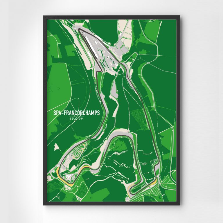 Spa Francorchamps Circuit Map - Grand Prix Art