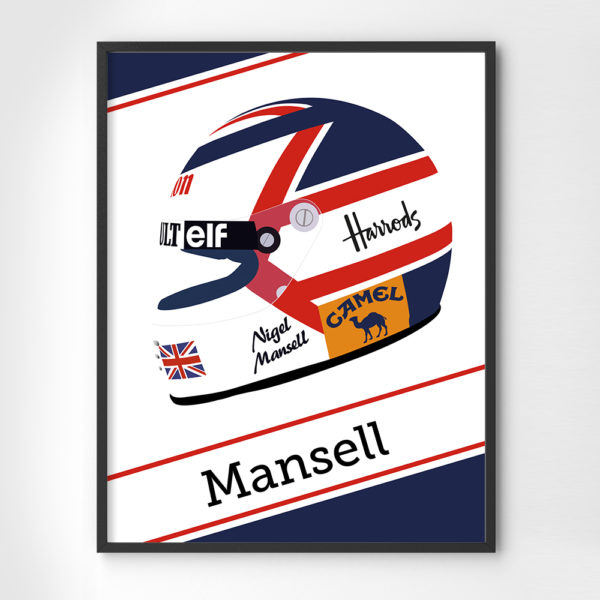 Nigel Mansell Poster - Grand Prix Art
